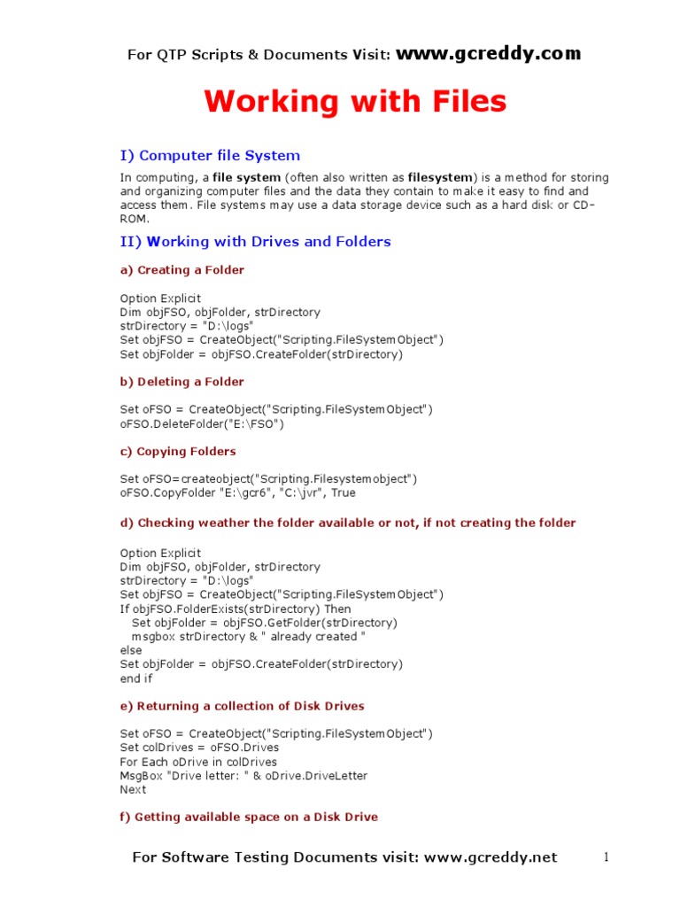 File System Operations | PDF | File System | Microsoft Excel