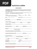 Military Personnel Profile Form | PDF