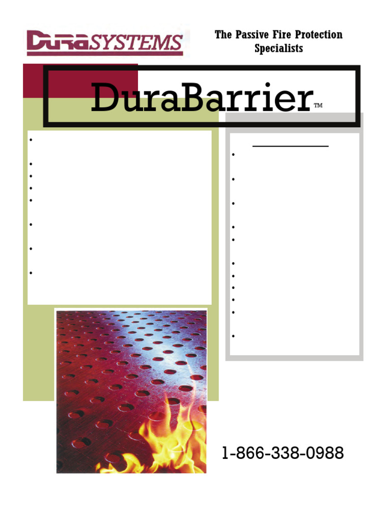 DuraBarrier: Fire Protection Solutions | PDF | Wall | Concrete