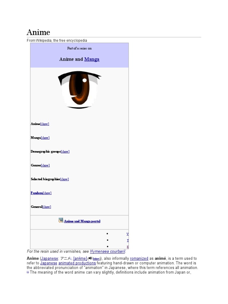 Anime | PDF | Anime | Animation