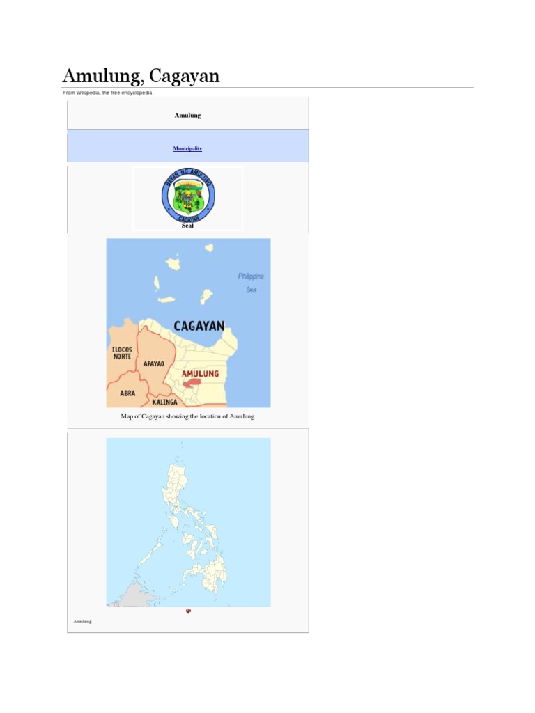Overview of Amulung, Cagayan | PDF