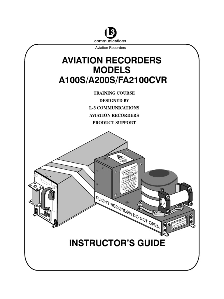 Training Manual CVR-IG | Reliability Engineering | Microphone