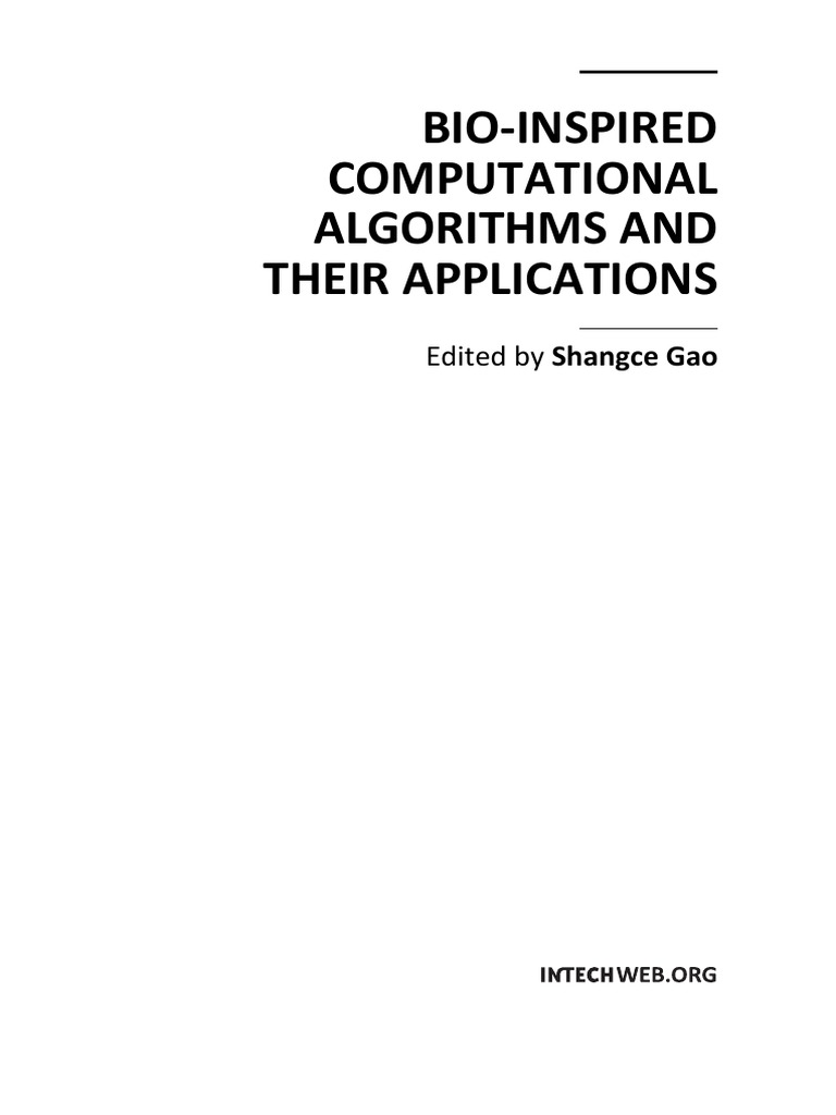 Bio-Inspired Computational Algorithms and Their Applications | Genetic ...
