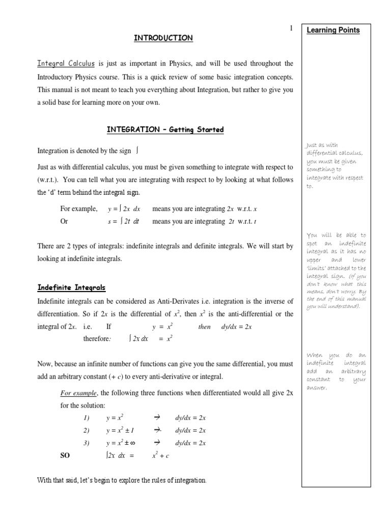 Integration | PDF | Integral | Trigonometric Functions