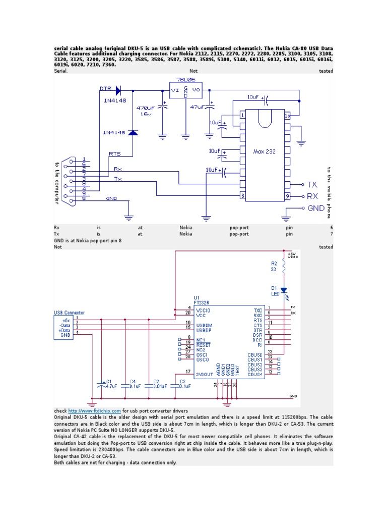 Nokia Dku5 | PDF | Usb | Electrical Connector