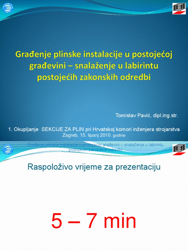 Gradenje Plinske INSTALACIJE | PDF