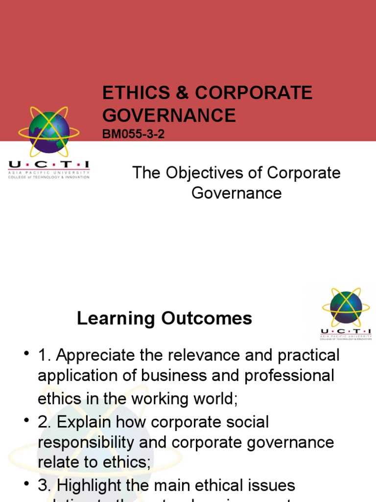 Slide 5 The Objectives of Corporate Governance | PDF | Corporate ...