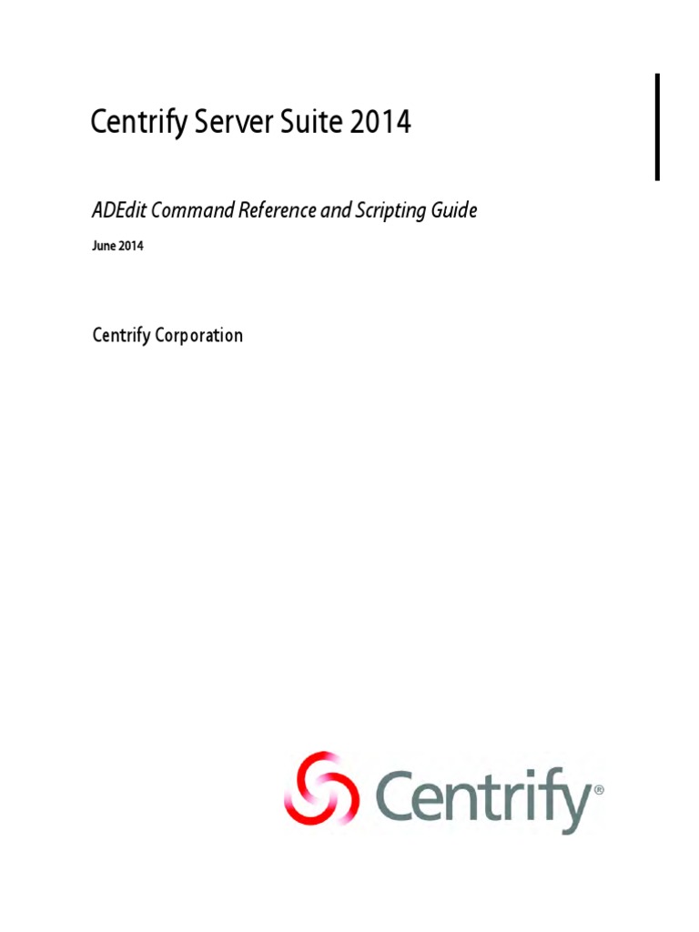 Centrify Adedit Guide | PDF | Command Line Interface | Active Directory