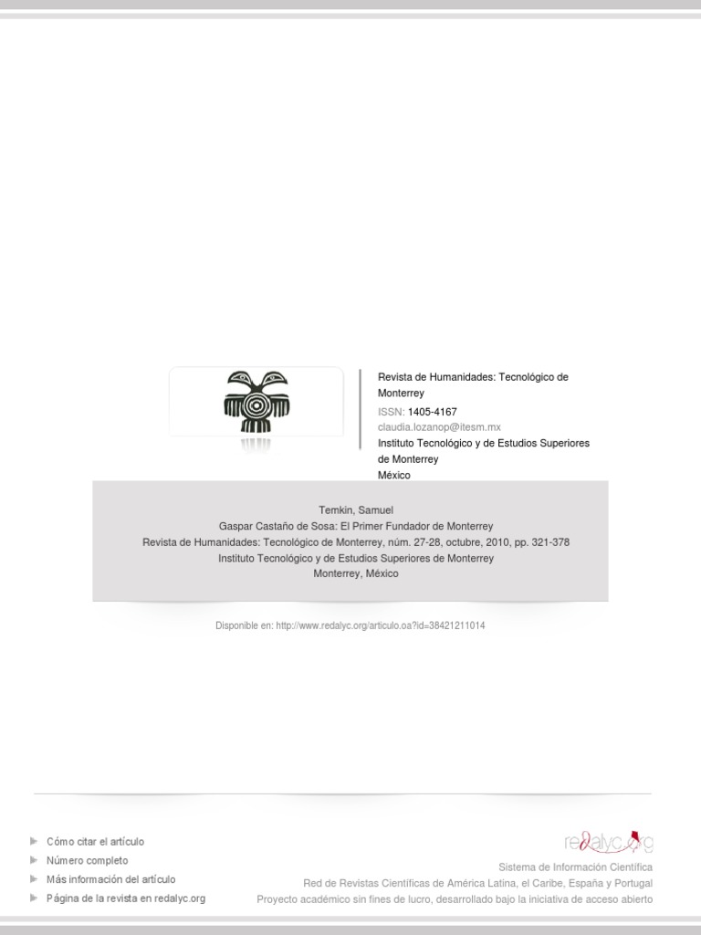 Gaspar Castaño de Sosa | PDF | Nueva españa | Inquisición española