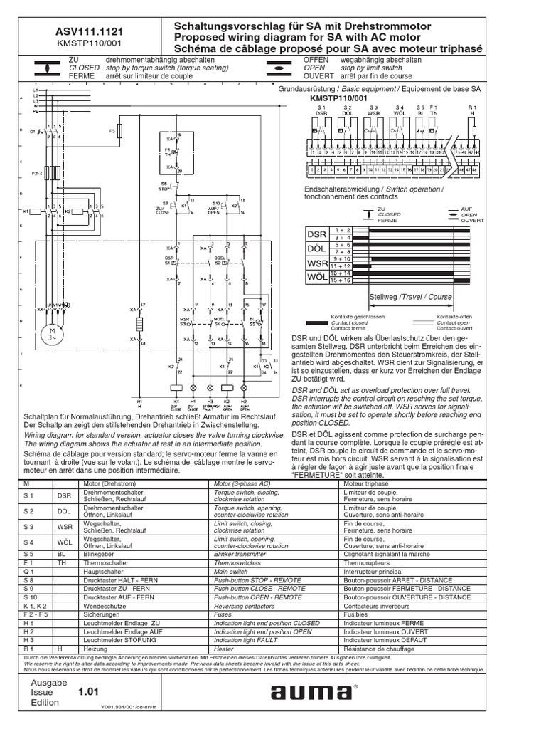 Wiring Diagram Auma | PDF