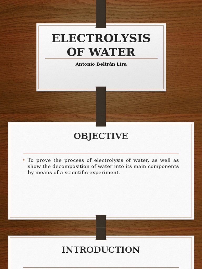 Electrolysis of Water... | PDF | Ion | Phases Of Matter
