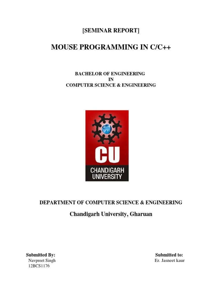 Mouse Programming in C | PDF | Device Driver | Computer Science
