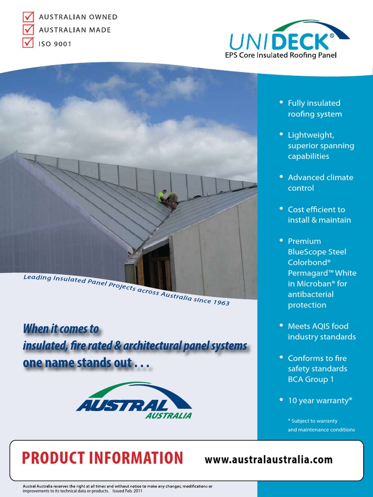 AA Unideck PDF | PDF | Steel | Engineering