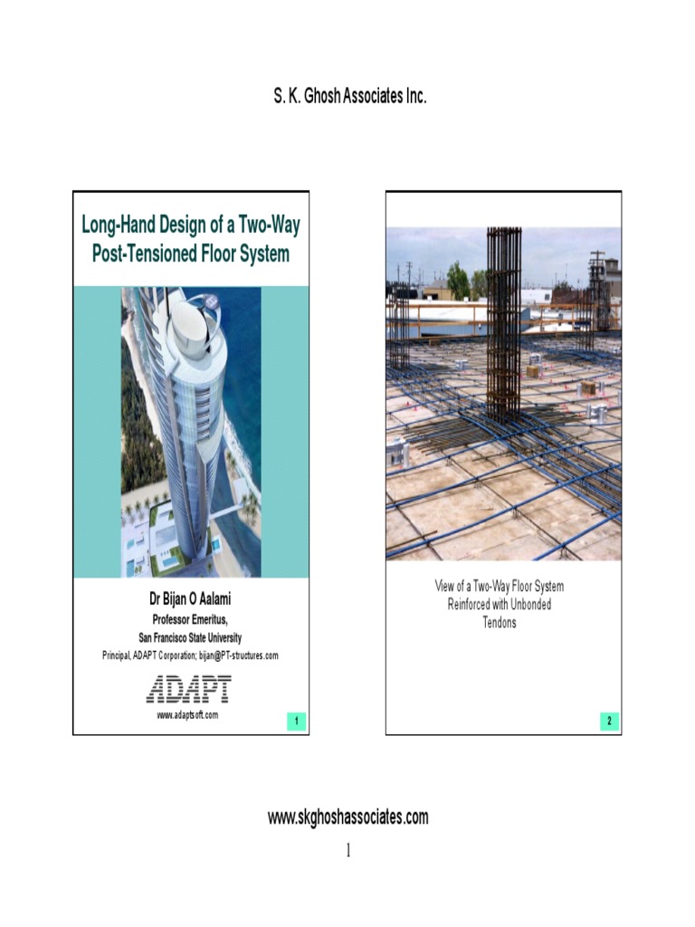 Design of a Two-Way Post-Tensioned Floor System with Irregular Support ...