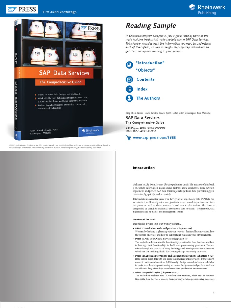 Reading Sample SAPPRESS 1167 SAP Data Services | PDF | Representational State Transfer | Web Service