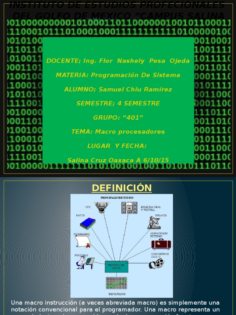 Macroprocesadores | PDF | Macro (informática) | Lenguaje ensamblador