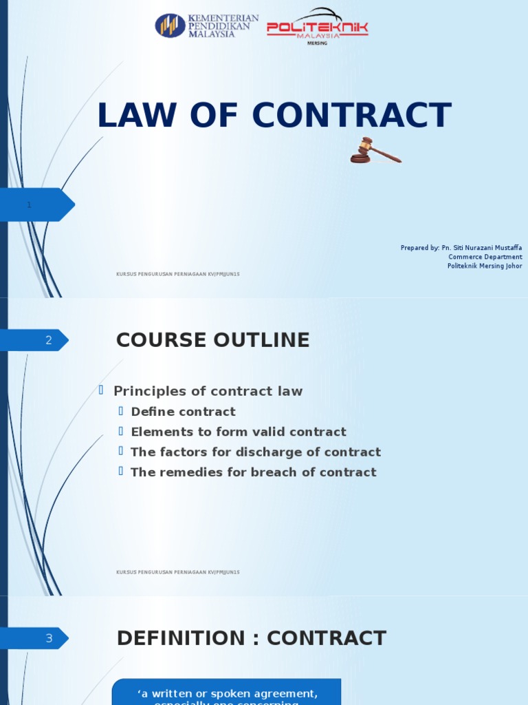 Law of Contract | Misrepresentation | Consideration
