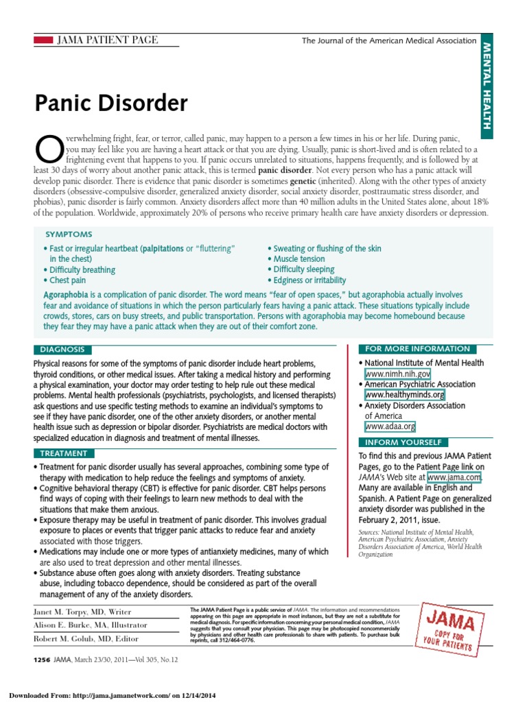 An Overview of Panic Disorder: Symptoms, Diagnosis, and Treatment ...