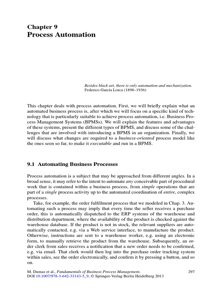 9 - Process Automation | PDF | Business Process Management | Business ...