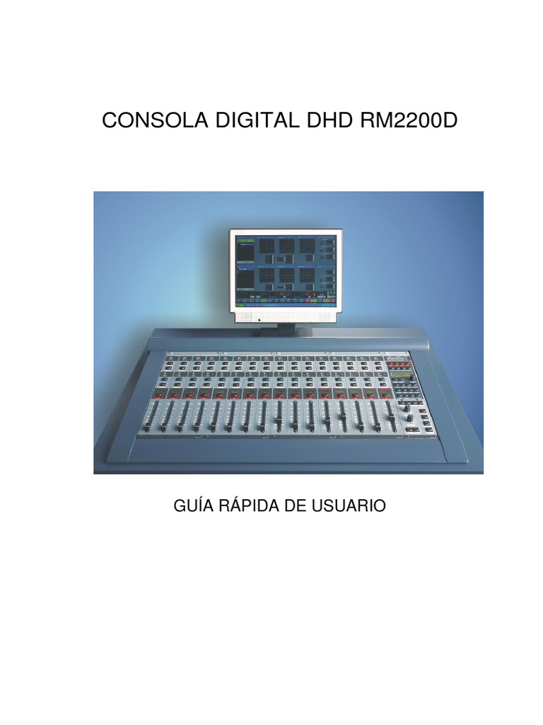 Guía del usuario para la consola digital DHD RM2200D | PDF | Grabación ...