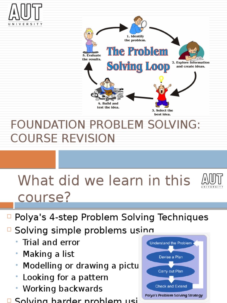 Foundation Problem Solving: Course Revision | PDF | Algorithms | Areas ...