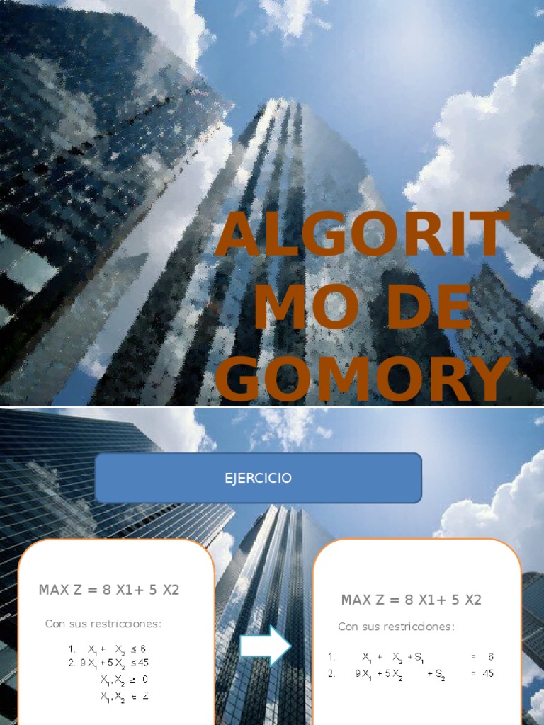 Ejercicio Algoritmo de Gomory | PDF