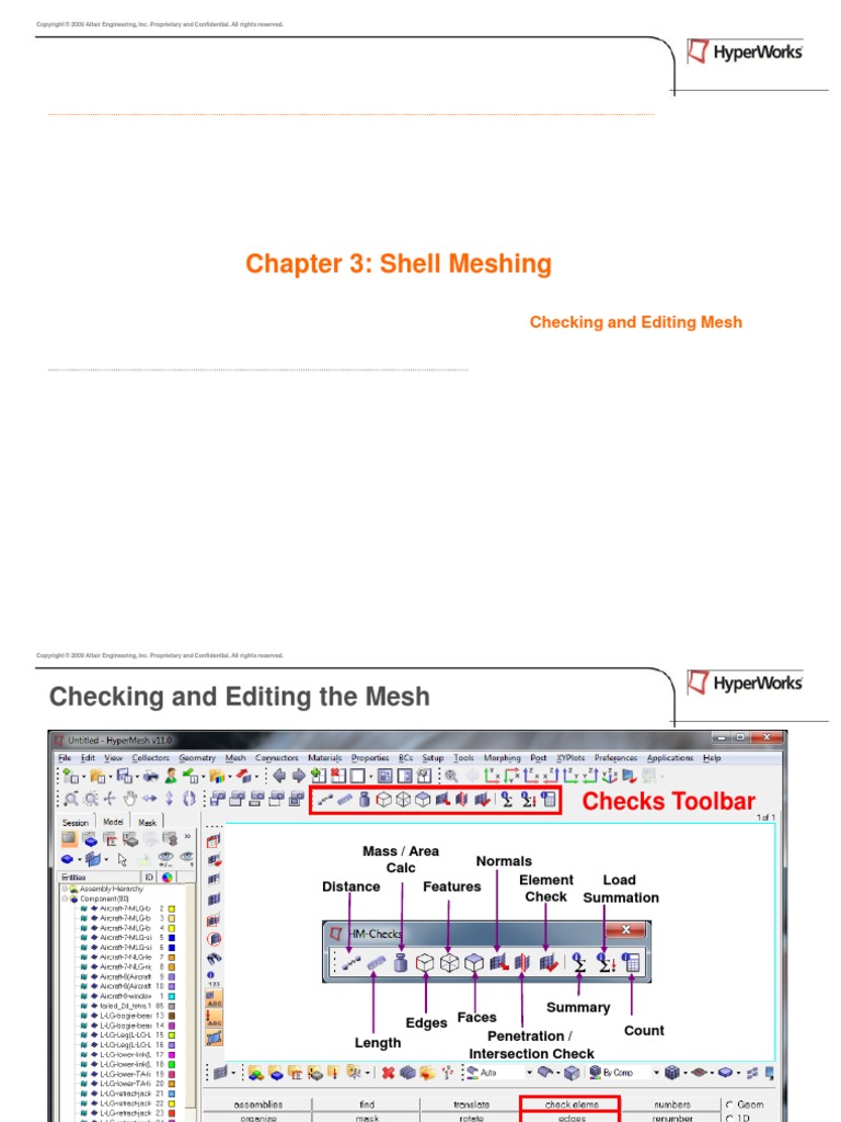 Chapter 3: Shell Meshing: Checking and Editing Mesh | PDF | Triangle ...