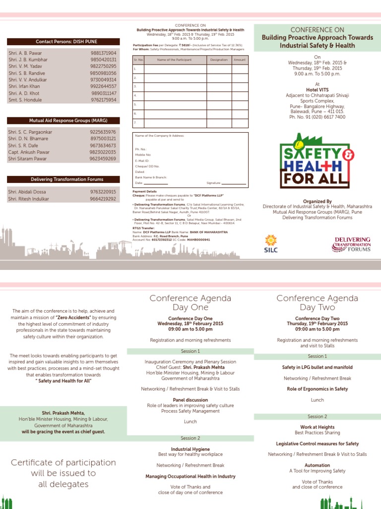 Conference Brochure - Building Proactive Approach Towards Industrial ...