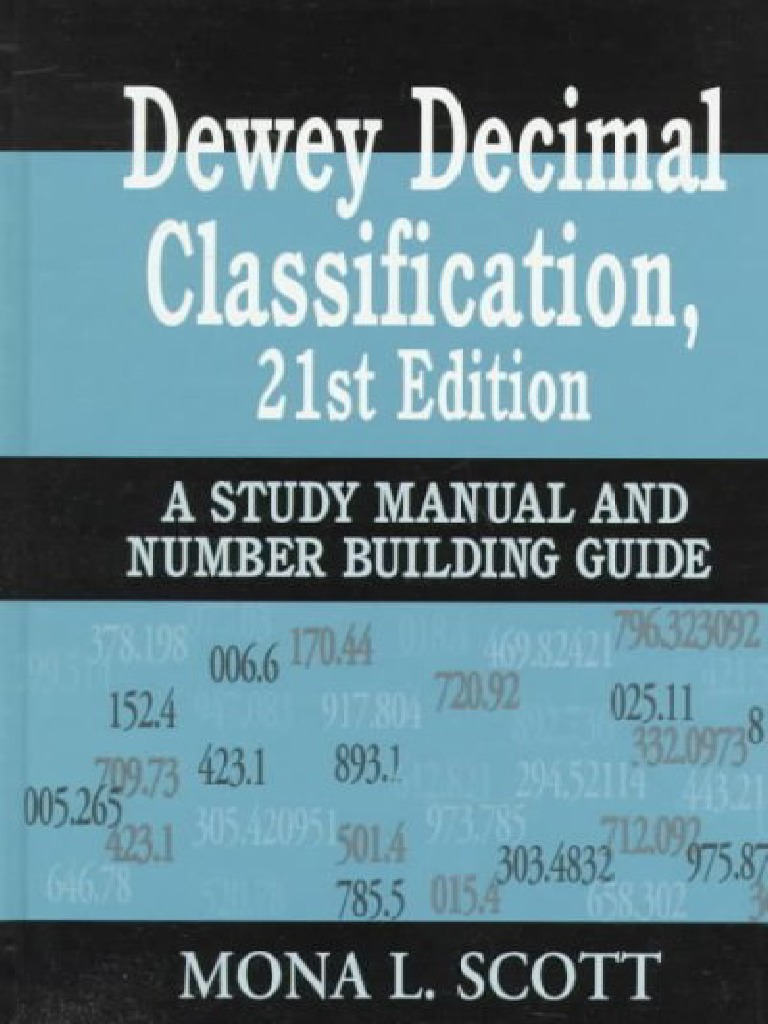 Dewey Decimal Classification 21st Edition A Study Manual and Number ...