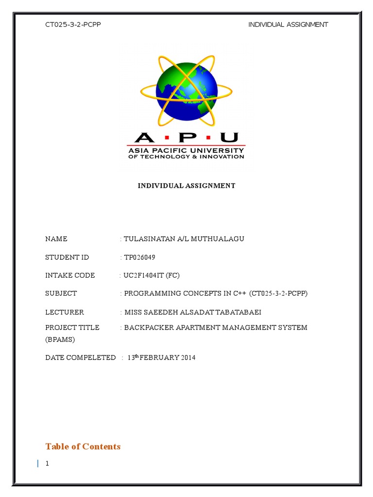 PCPP Nathan Individual Assignment | Download Free PDF | Class (Computer Programming) | Object ...
