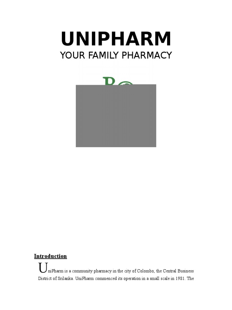 Unipharm: Your Family Pharmacy | PDF | Pharmacy | Computer Hardware