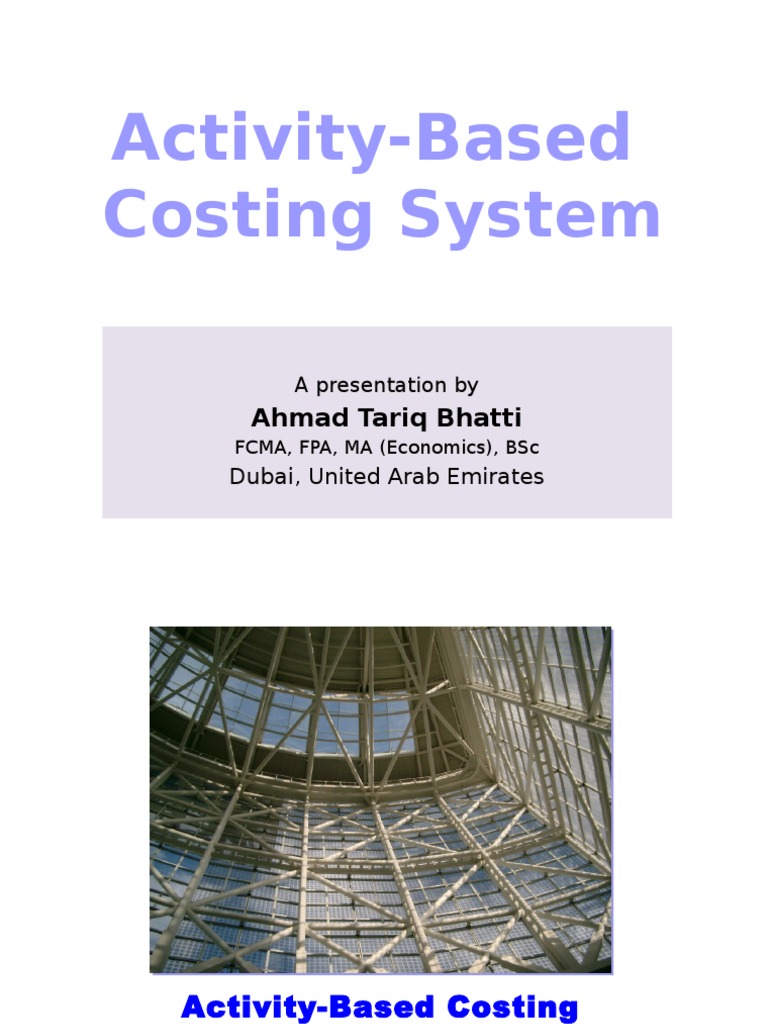 Activity Based Costing | PDF | Cost Accounting | Service Industries