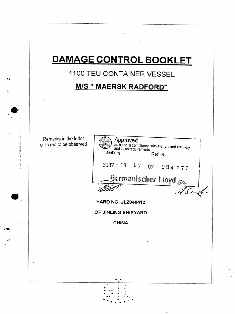 Damage Control Booklet - 1 | PDF | Water Transport | Shipping