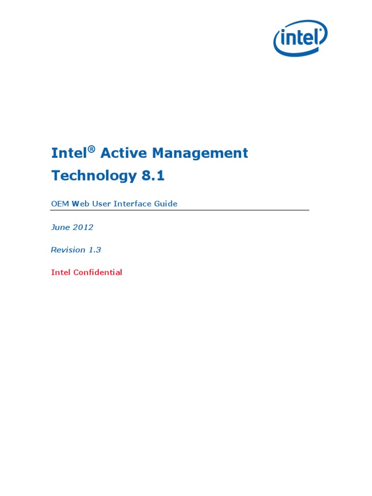 Intel (R) Amt 8 - 0 Oem Webui Guide Asd A Asd Asdadas | PDF | Ip ...