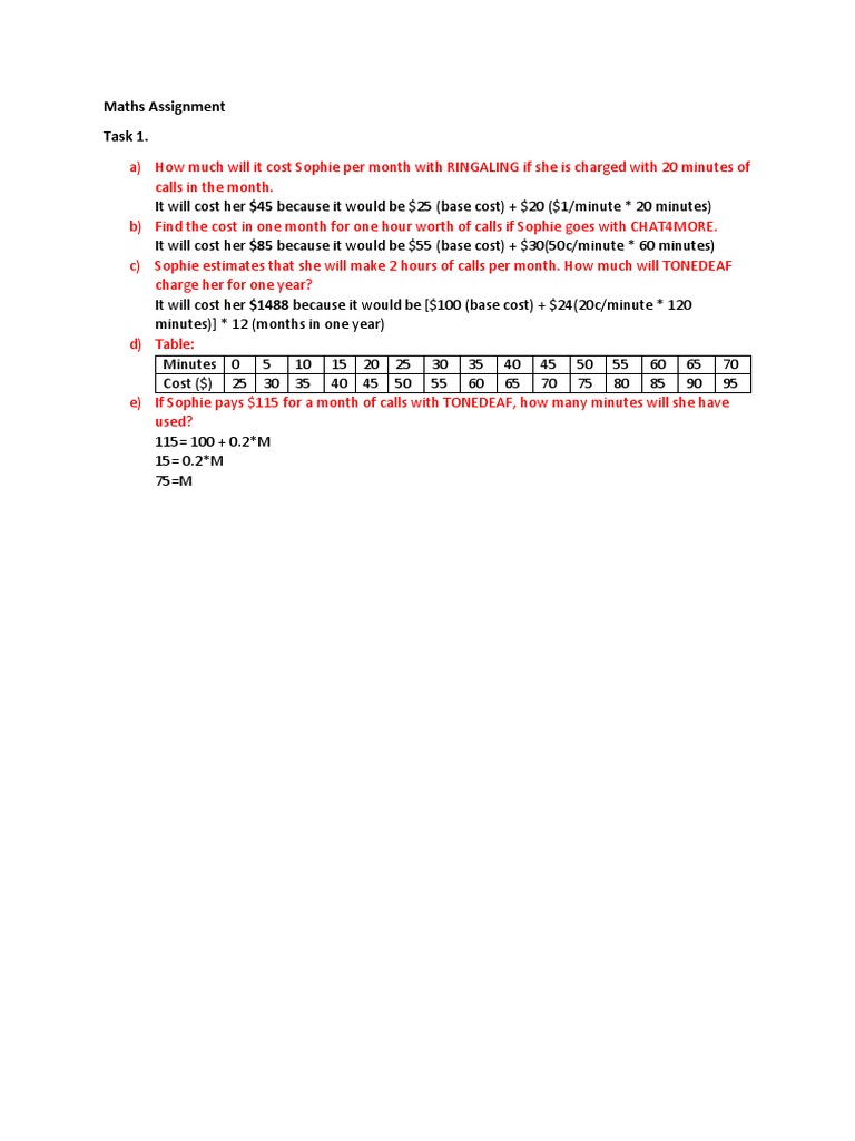 Mobile Phone Plan Cost Analysis | PDF