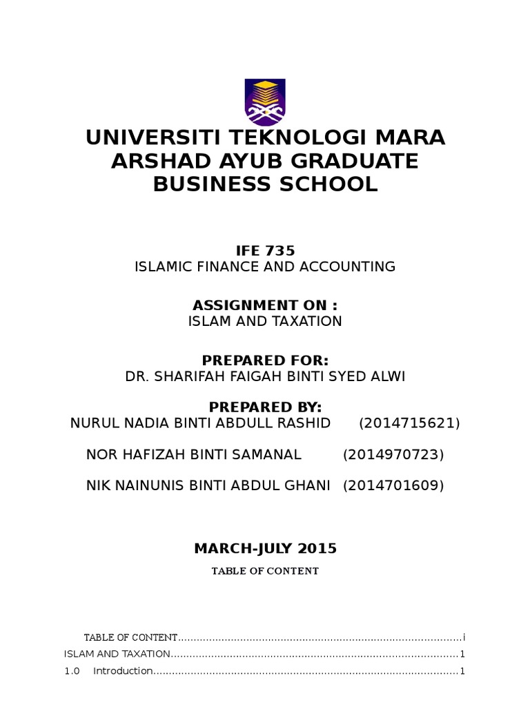 Islam & Taxation | PDF | Taxes | Value Added Tax