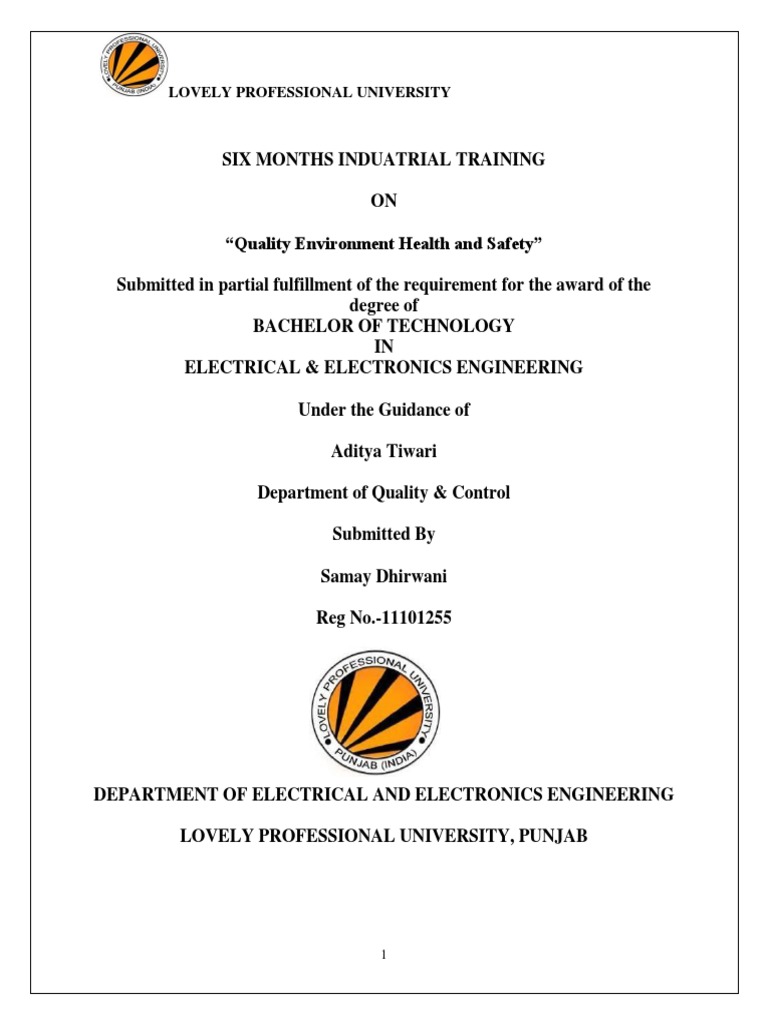 Internship Report | PDF | Electric Generator | Programmable Logic Controller