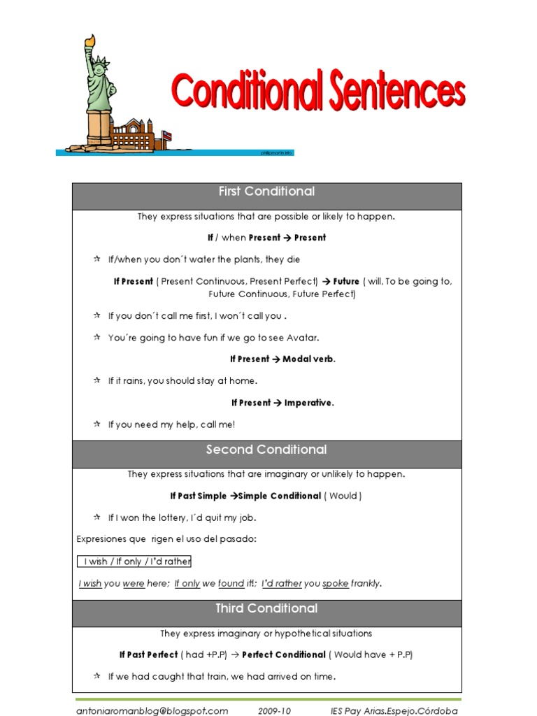Conditional Sentences | PDF | Grammar | Syntax
