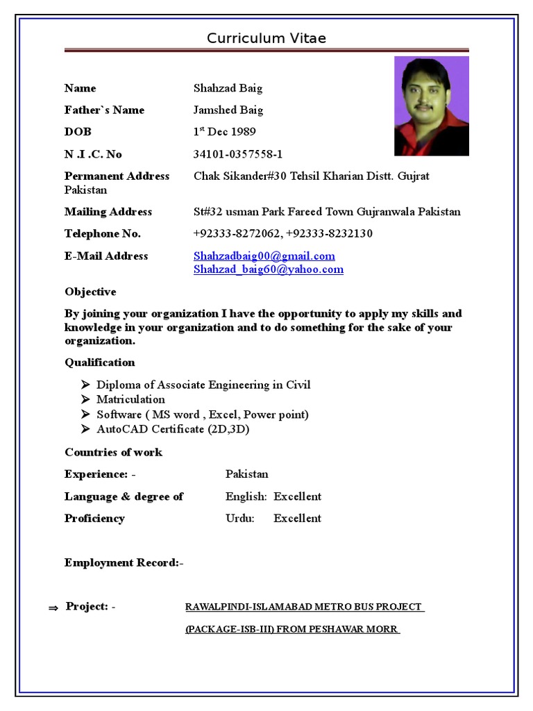 CV Shahzad | PDF | Business