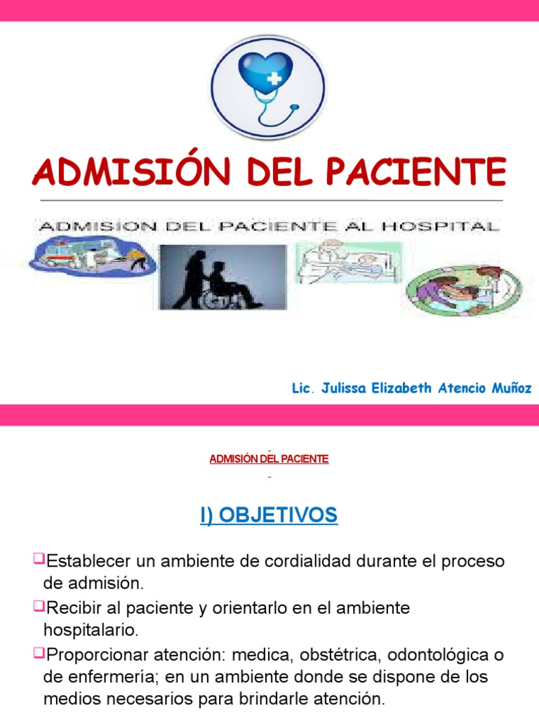 Admision del paciente | Términos anatómicos de ubicación | Hospital