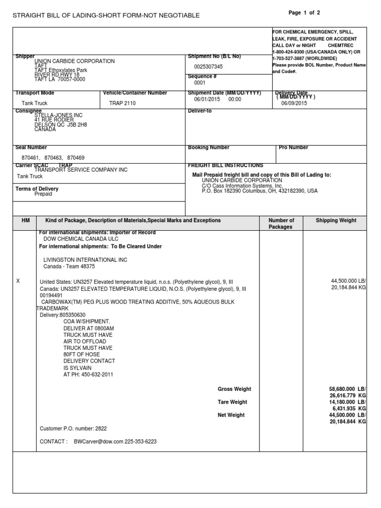 Bol | Download Free PDF | Cargo | Industries