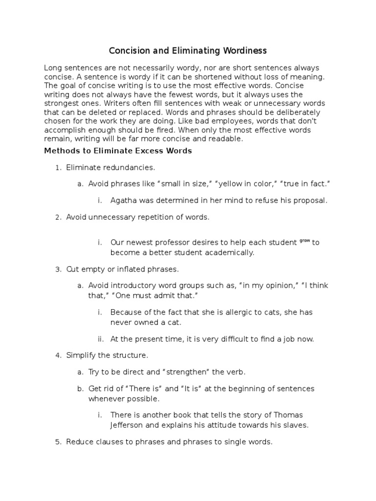 Tips for Concise Writing Techniques | PDF | Career & Growth