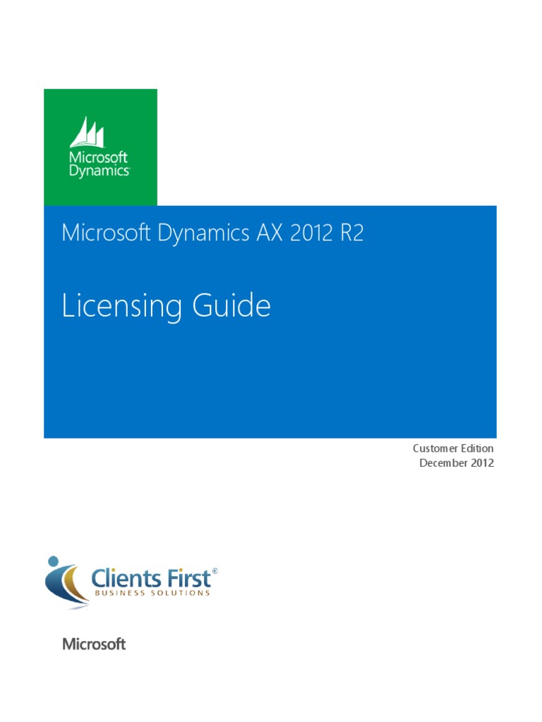 Microsoft Dynamics AX 2012 R2 Licensing Guide-Customer EditionDec2012 ...