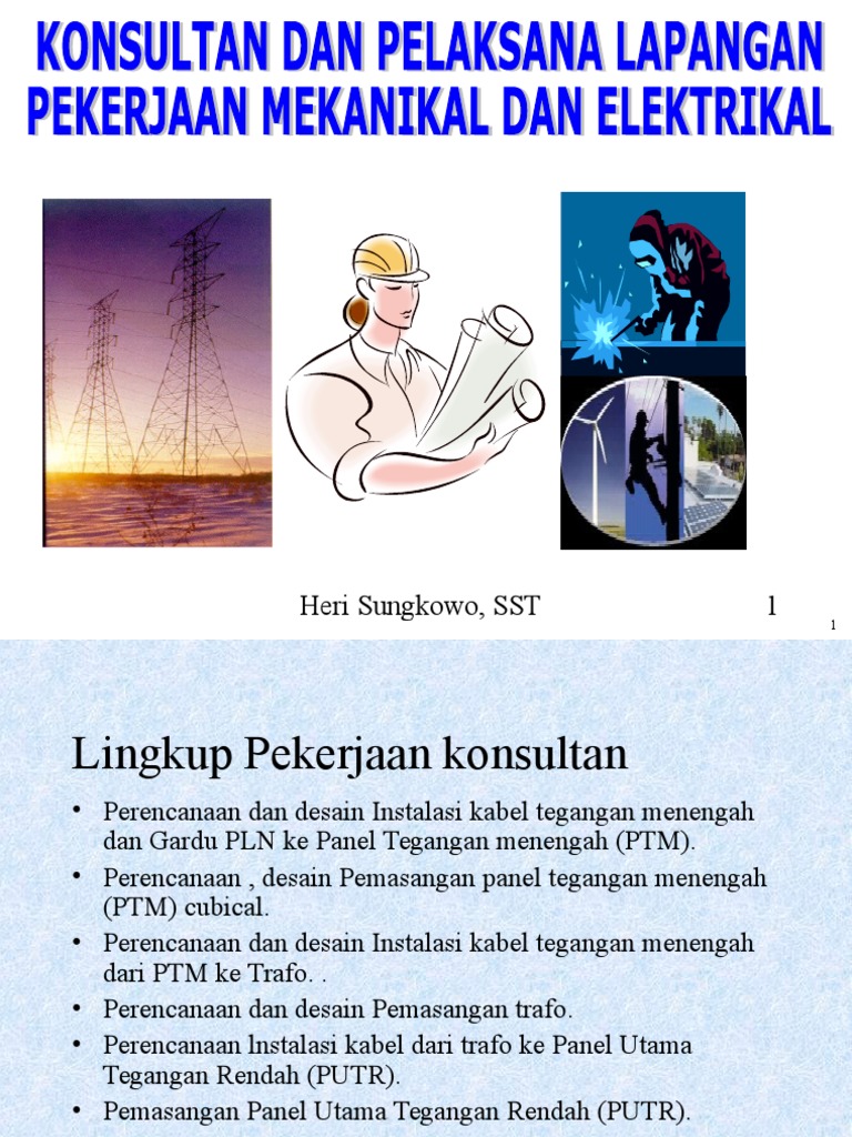 Presentasi Konsultan Pek Listrik | PDF