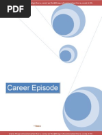 Sample Career Episode CDR Writing PDF | PDF | Specification (Technical ...