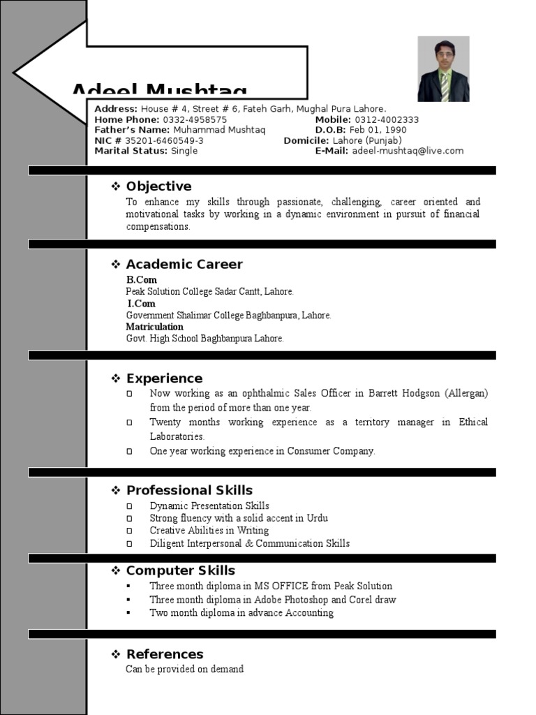 Adeel CV Latest | PDF | Communication | Business