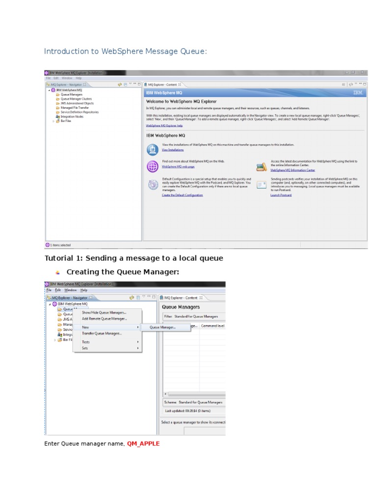 IBM Introduction To WebSphere Message Queue | PDF | Port (Computer ...
