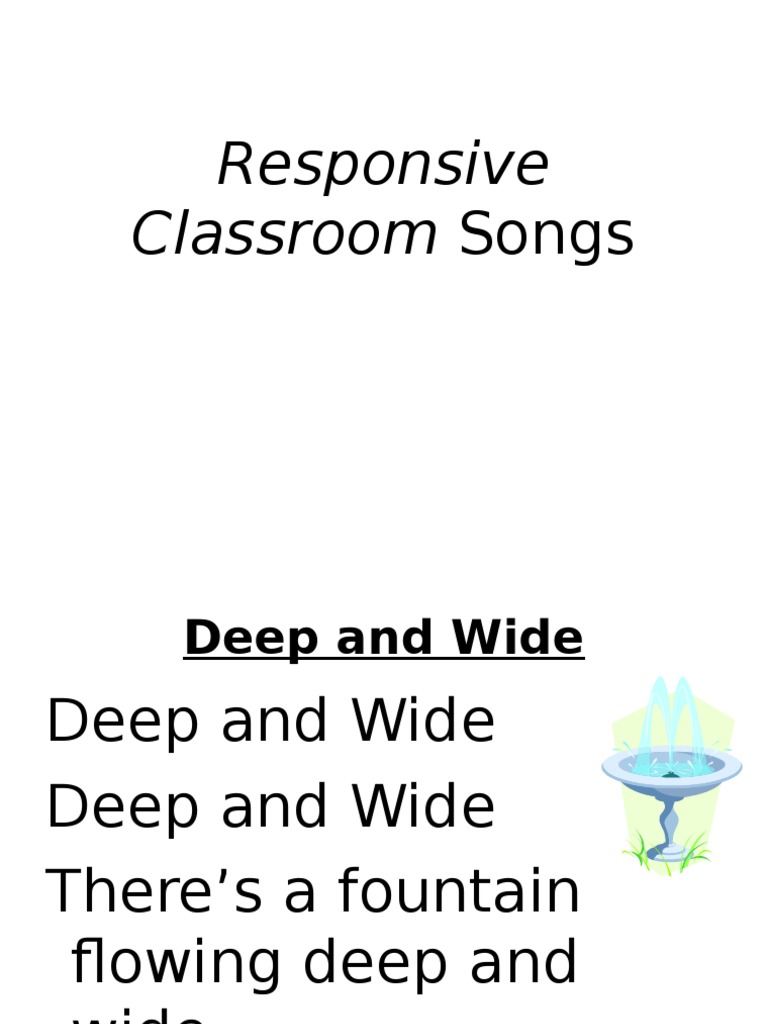 Responsive Classroom Songs | PDF | Business | Nature