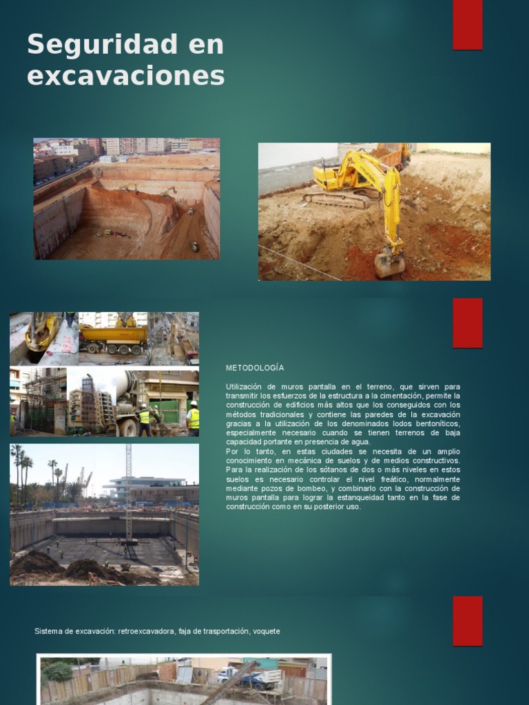 Seguridad en Excavaciones | PDF | Neumático | Science