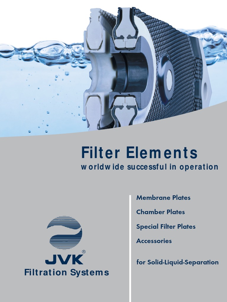 JVK Filter Elements en | PDF | Membrane | Filtration